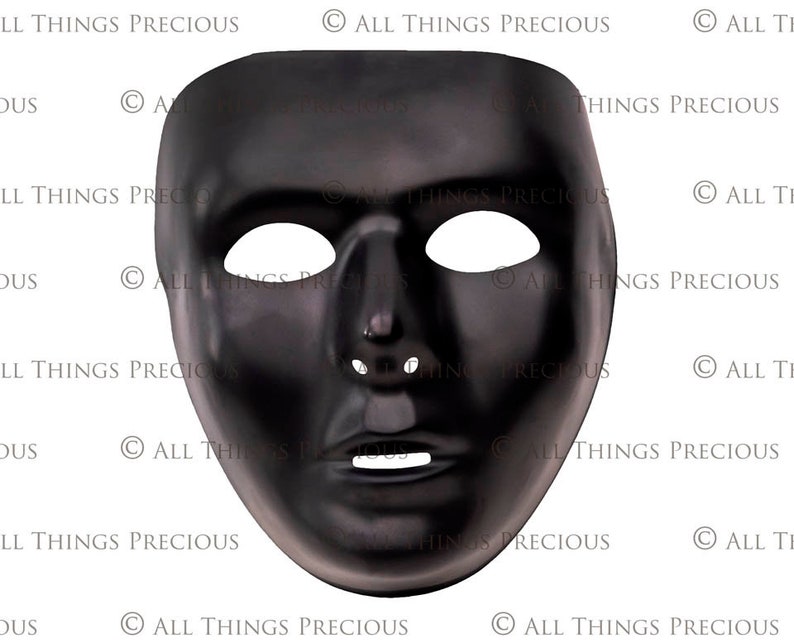 12 Png FACE MASKS Overlays SET 1 / Halloween Venetian Mask - Etsy