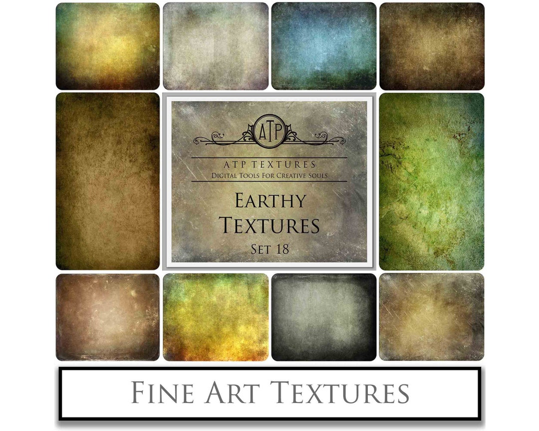 10 Photo TEXTURES - Earthy Set 18, Photography Overlays, Digital Paper ...
