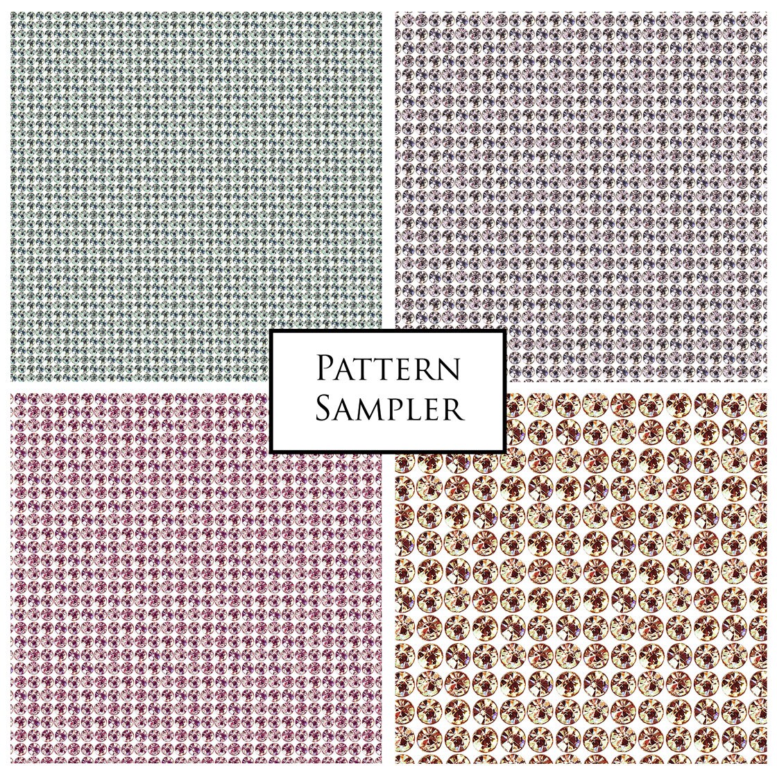 8 SEAMLESS PATTERNS for PHOTOSHOP Diamonds With Templates | Etsy