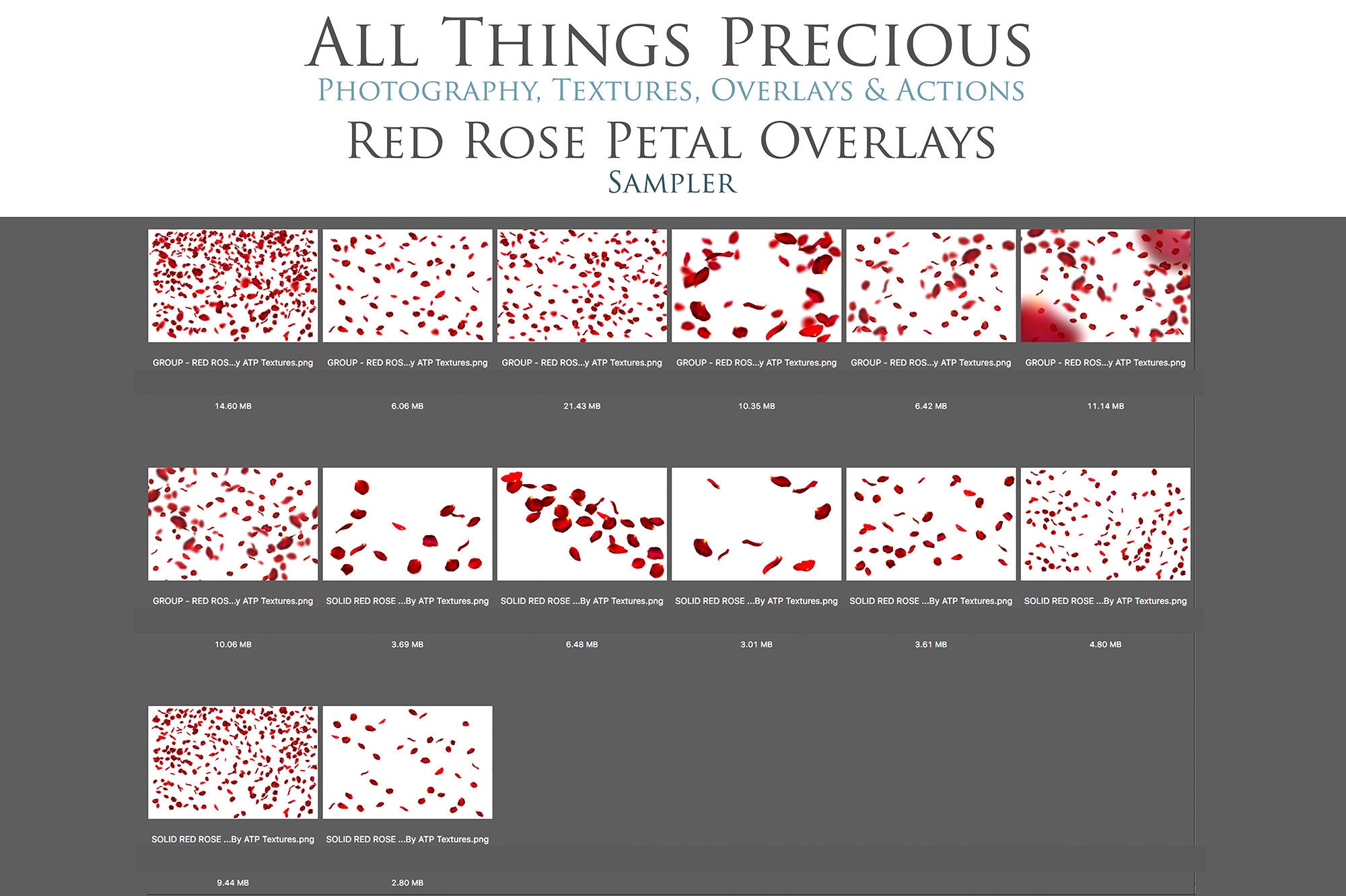 50 OVERLAYS PHOTOSHOP PNG - Red Rose Petal Clipart - Photo Overlay ...