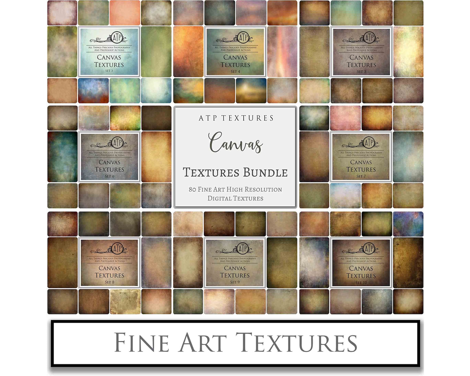 TEXTURES BUNDLE 7 - Canvas Photo Editing, Texture, Digital, High Res ...