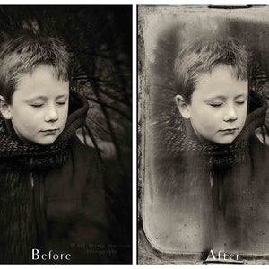 40 PHOTOSHOP BRUSHES - DAGUERREOTYPE, Texture Brush, Digital ...