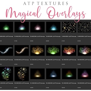 60 Photo OVERLAYS Magical Book Magic / Glow Overlay - Etsy