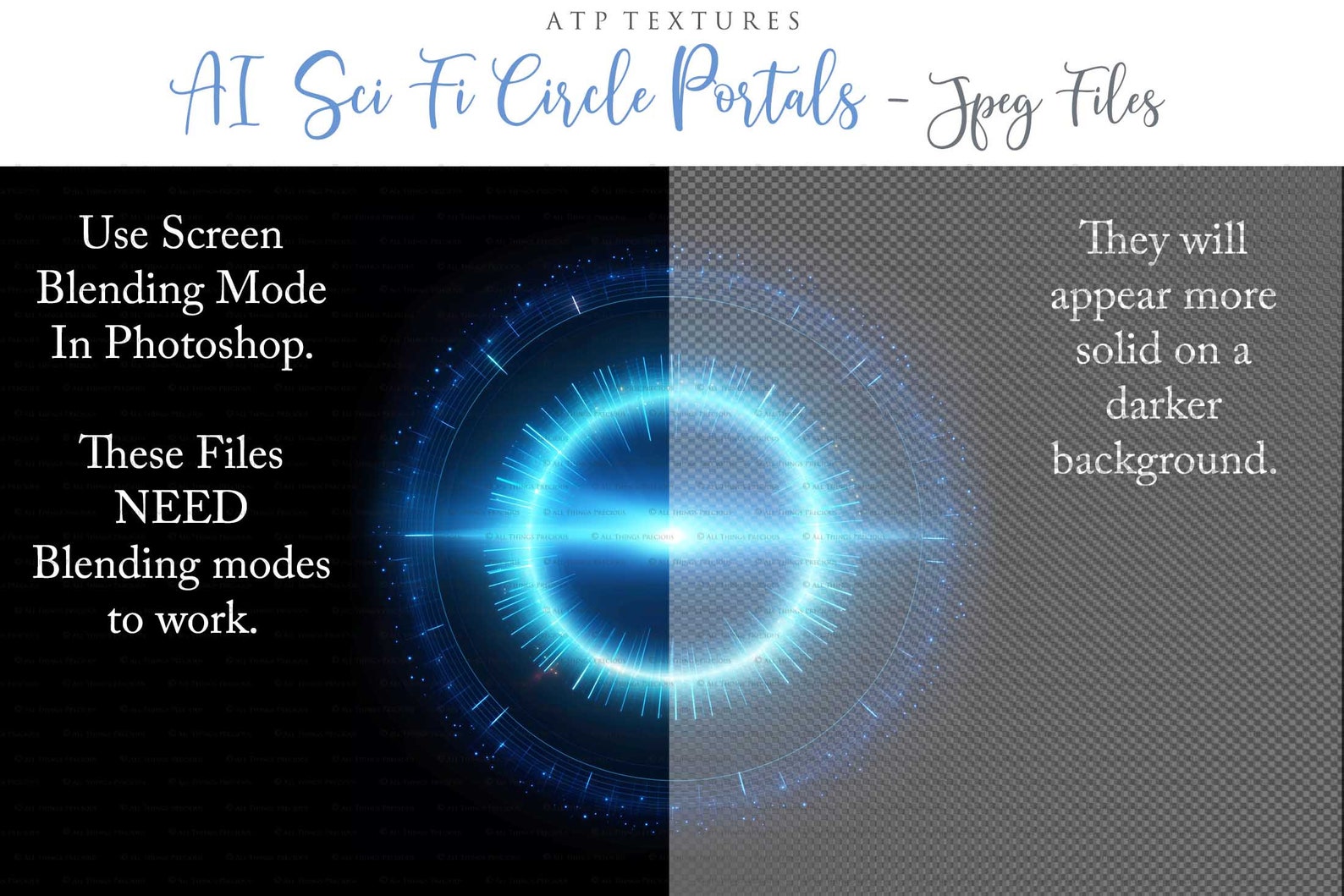 70 JPEG Overlays - Sci Fi Portal, Photoshop, Photo Overlay, Light ...