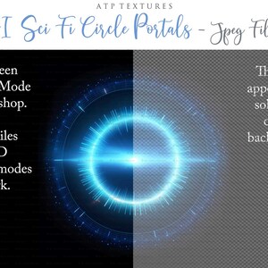 70 JPEG Overlays Sci Fi Portal, Photoshop, Photo Overlay, Light Effects ...
