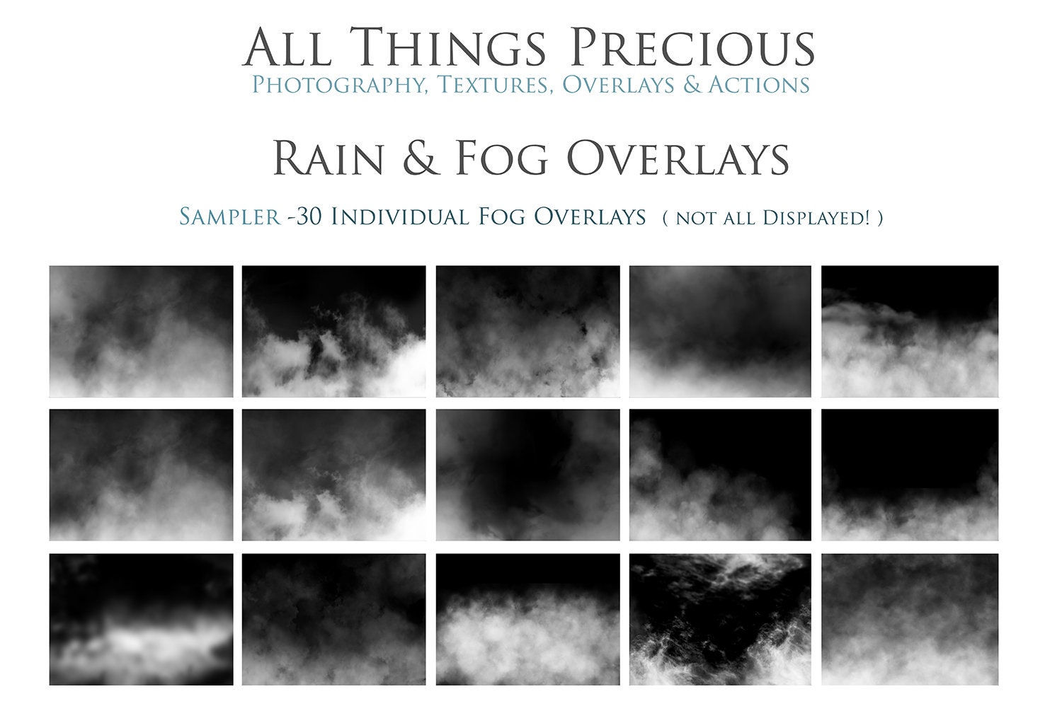 68 Digital OVERLAYS RAIN & Fog Photo Overlay Winter Fine - Etsy