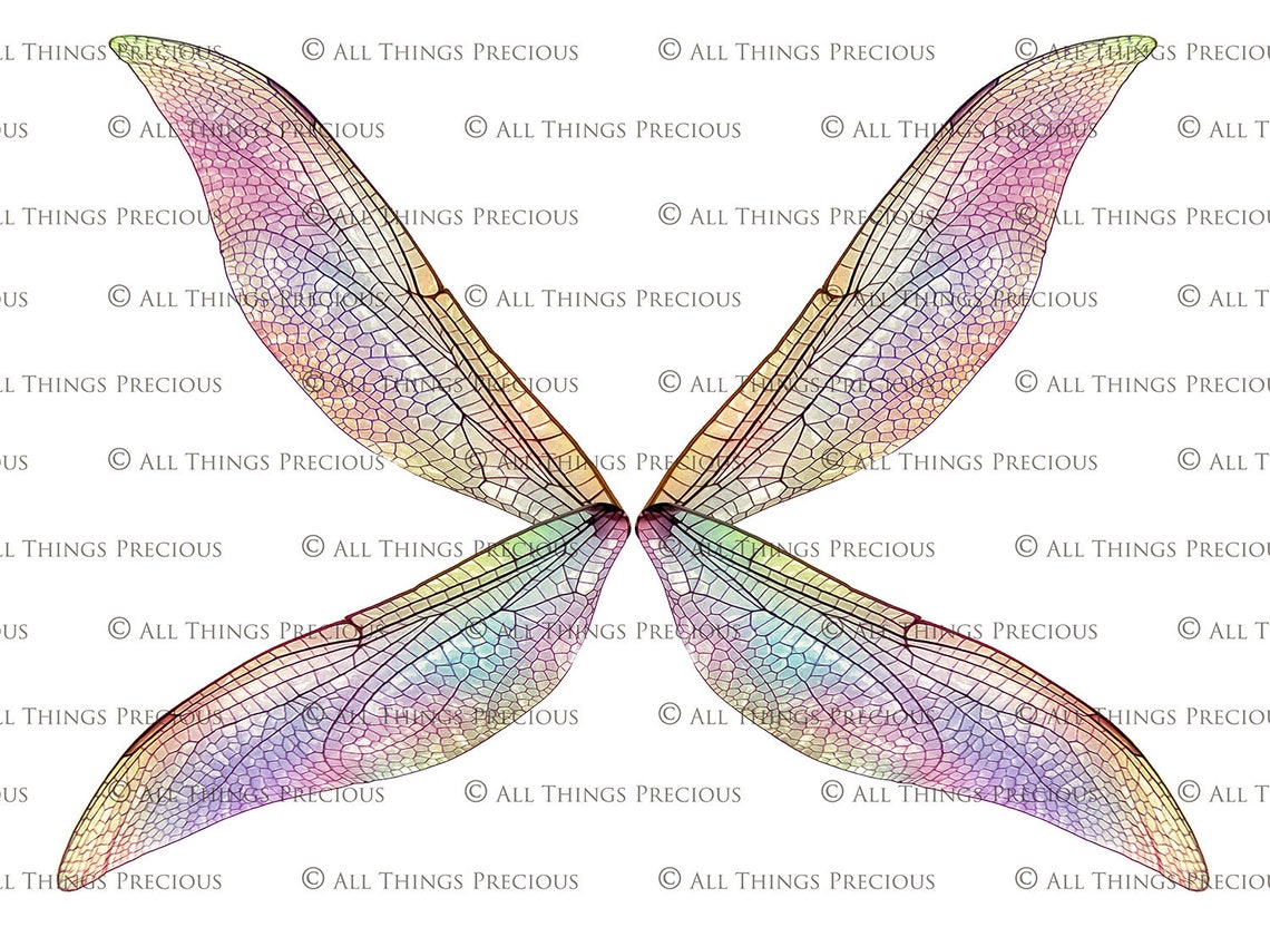 PRINTABLE FAIRY WINGS Set 25 Art Doll Wing Pattern High - Etsy