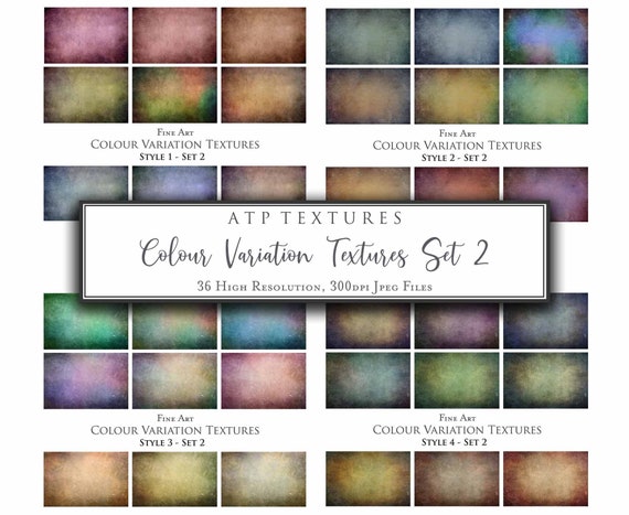 36 FINE ART TEXTURES - Colour Variation Set 2 - Photo Texture ...