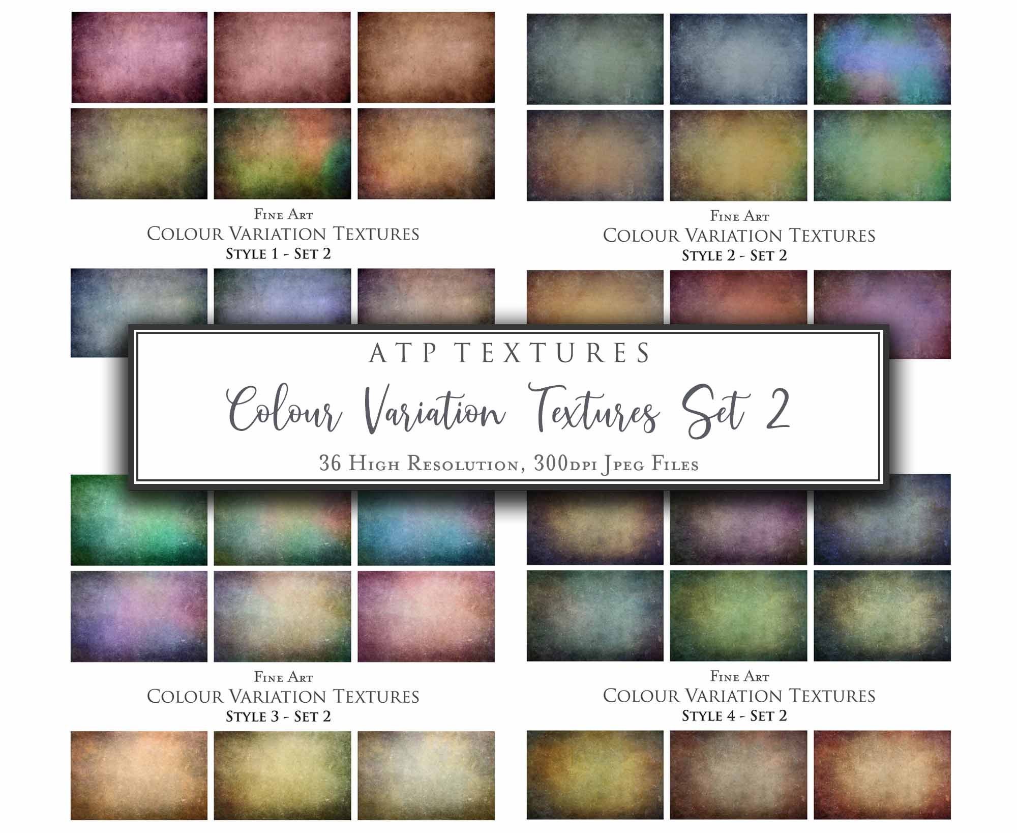 36 FINE ART TEXTURES Colour Variation Set 2 Photo Texture - Etsy