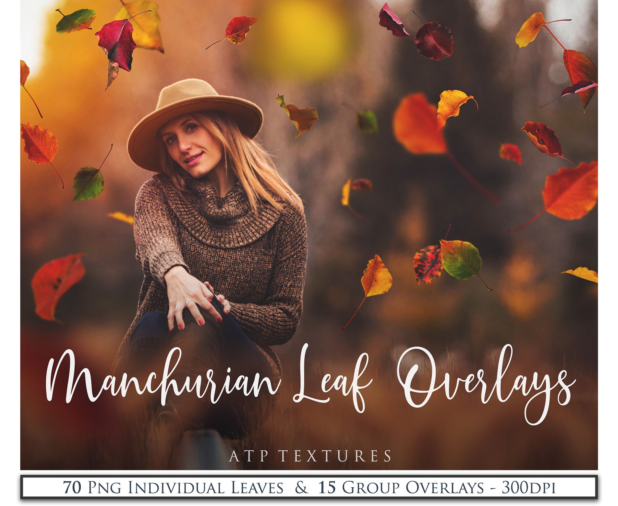 85 Leaf OVERLAYS PNG Fall Overlay Leaves Digital | Etsy