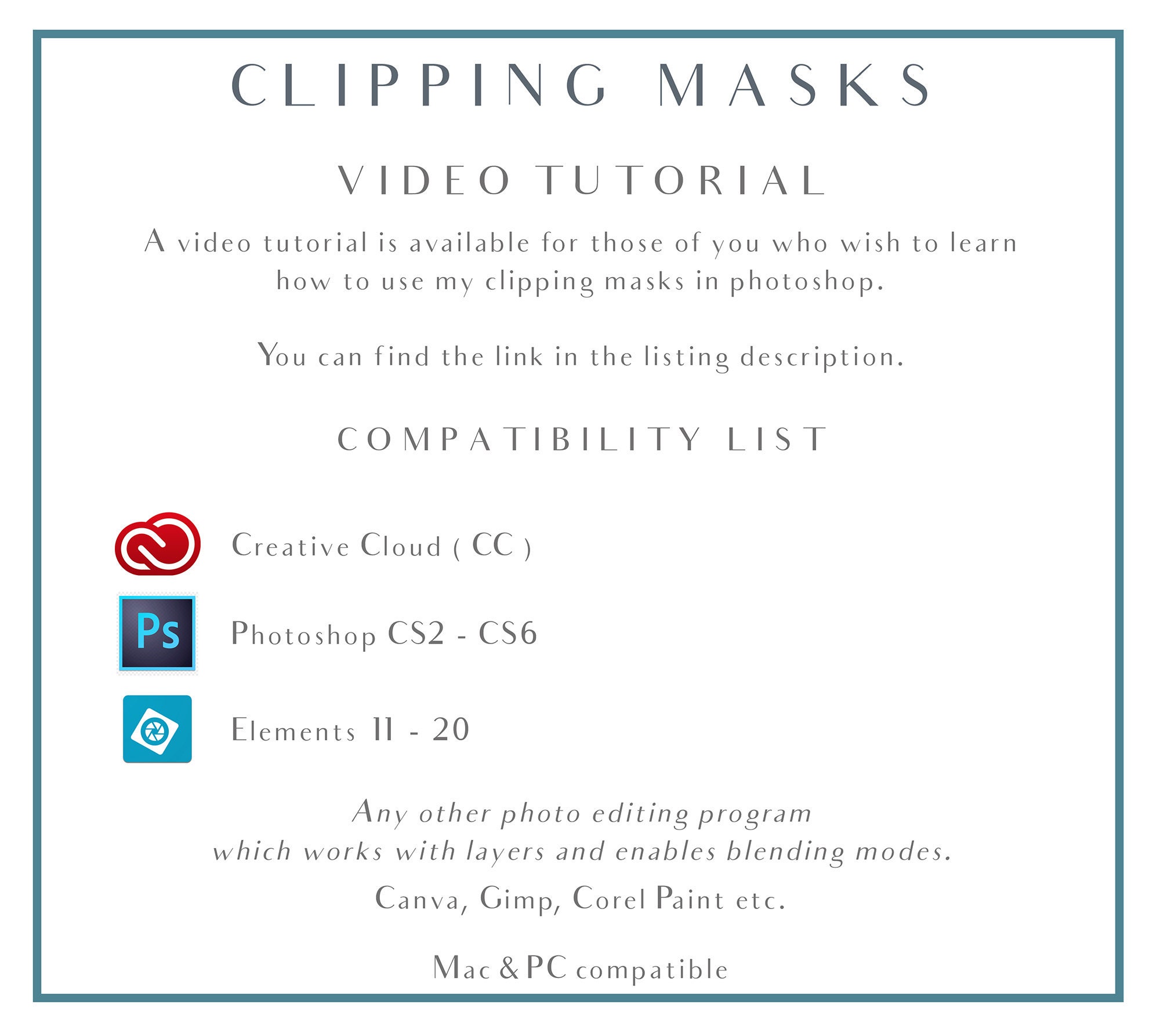 40 CLIPART PNG Labels & Frames Printable Clipping Mask | Etsy Australia