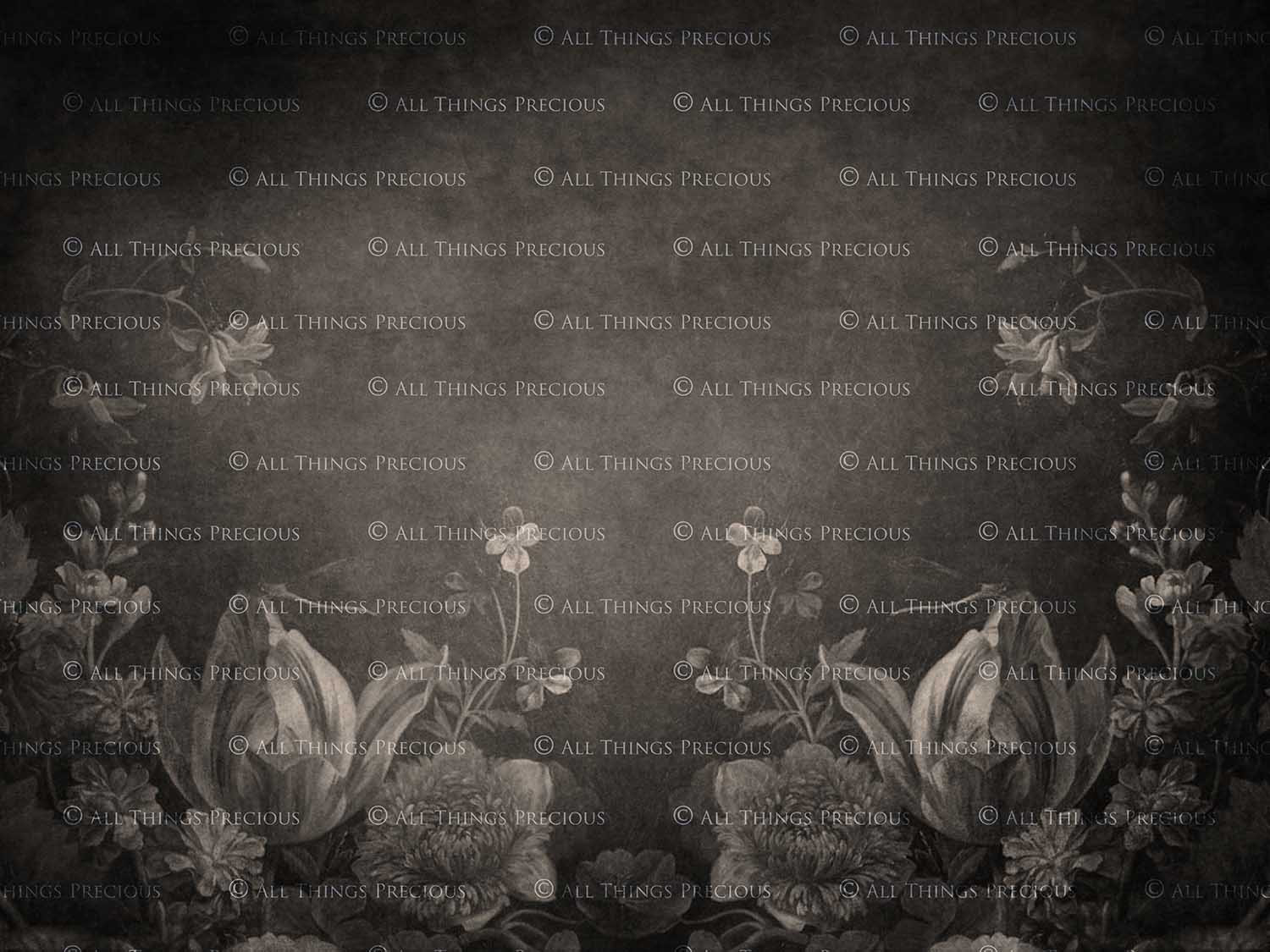 FLORAL TEXTURES MONOCHROME Old Masters Flower Background - Etsy