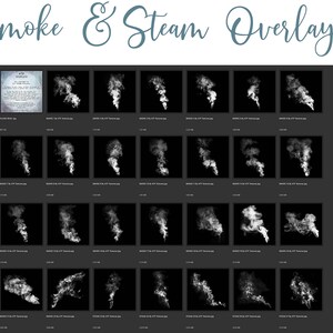 40 Png Overlays, SMOKE and STEAM + Photoshop BRUSHES / Photo Overlay ...