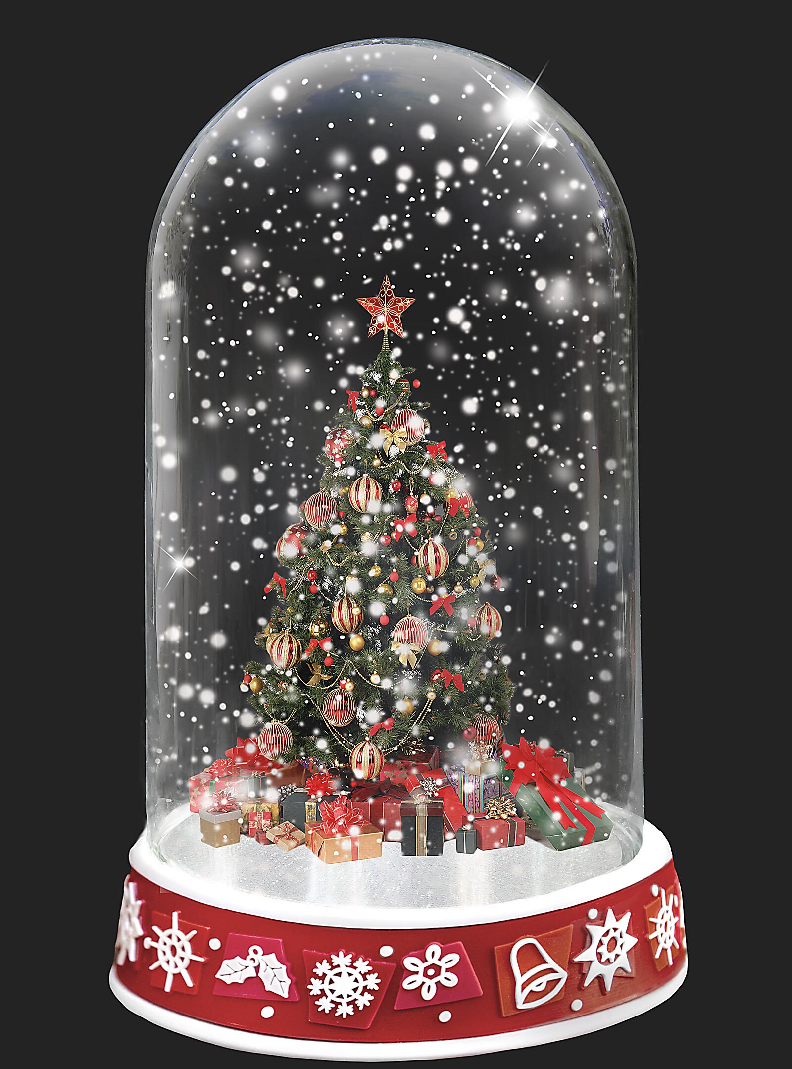 Christmas Snow Globe Photoshop Template Digital OVERLAYS | Etsy