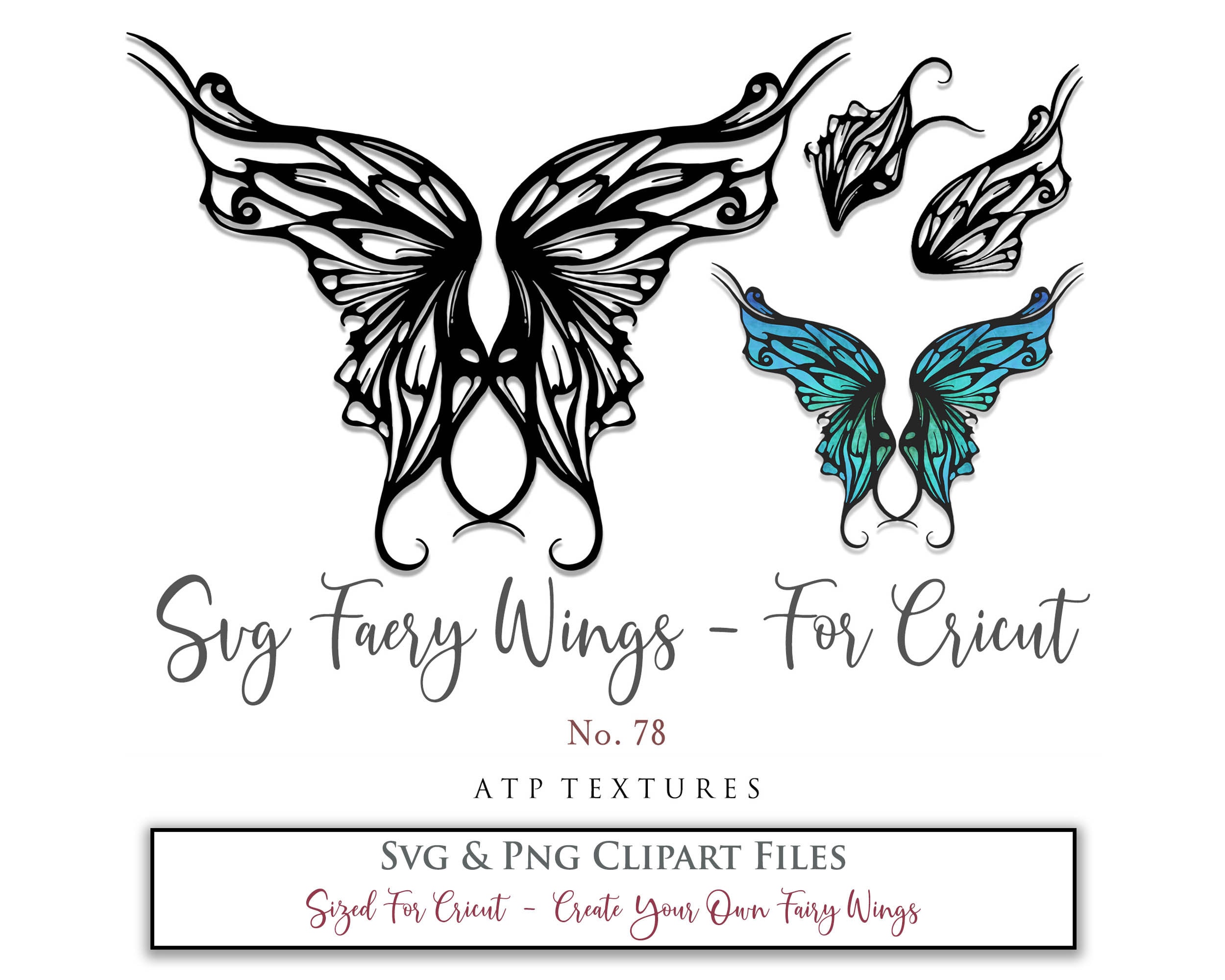 Tutorial Fairy Wings Vector