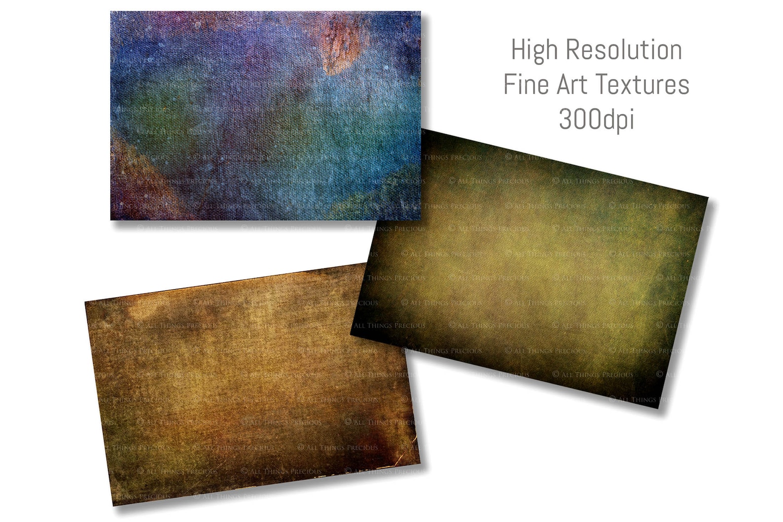 10 FINE ART TEXTURES - Canvas Set 10 / Photo Overlays, High Res ...