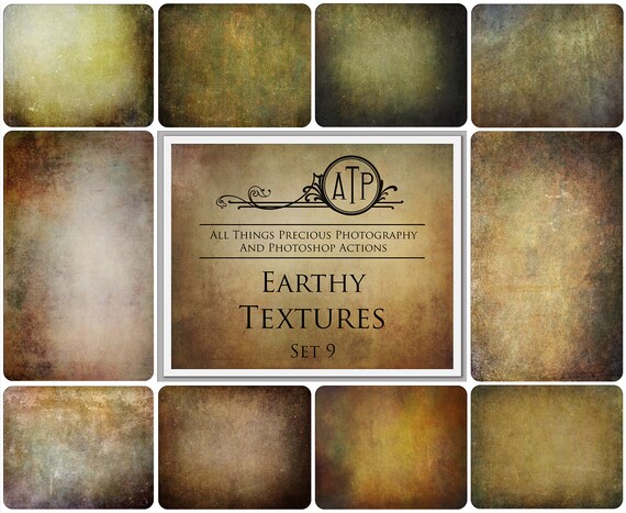10 Fine Art TEXTURES - EARTHY Tones Set 9 / High Resolution, Textured ...