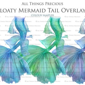 MERMAID Tails, Png Clipart, Photography Overlays, FLOATY Tails - Png ...