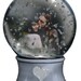 Digital Snow Globe, Png Clipart, Valentine Overlays, Psd Template ...