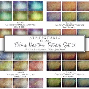 288 TEXTURES, Colour Variations BUNDLE No. 1 / Fine Art Texture ...