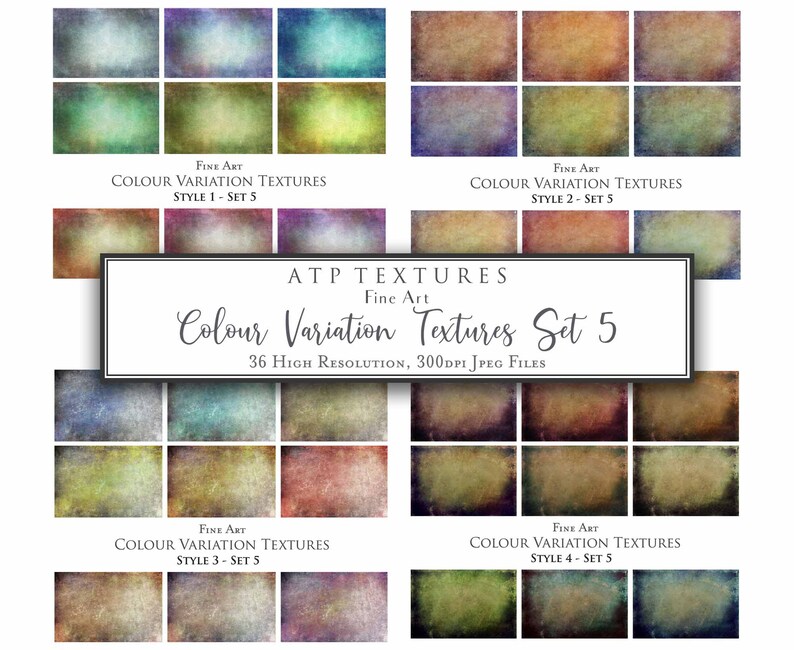 288 TEXTURES, Colour Variations BUNDLE No. 1 / Fine Art Texture ...