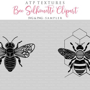 12 SVG BEE CLIPART Set 2 Silueta, Png Clipart, Impresión, Cricut ...