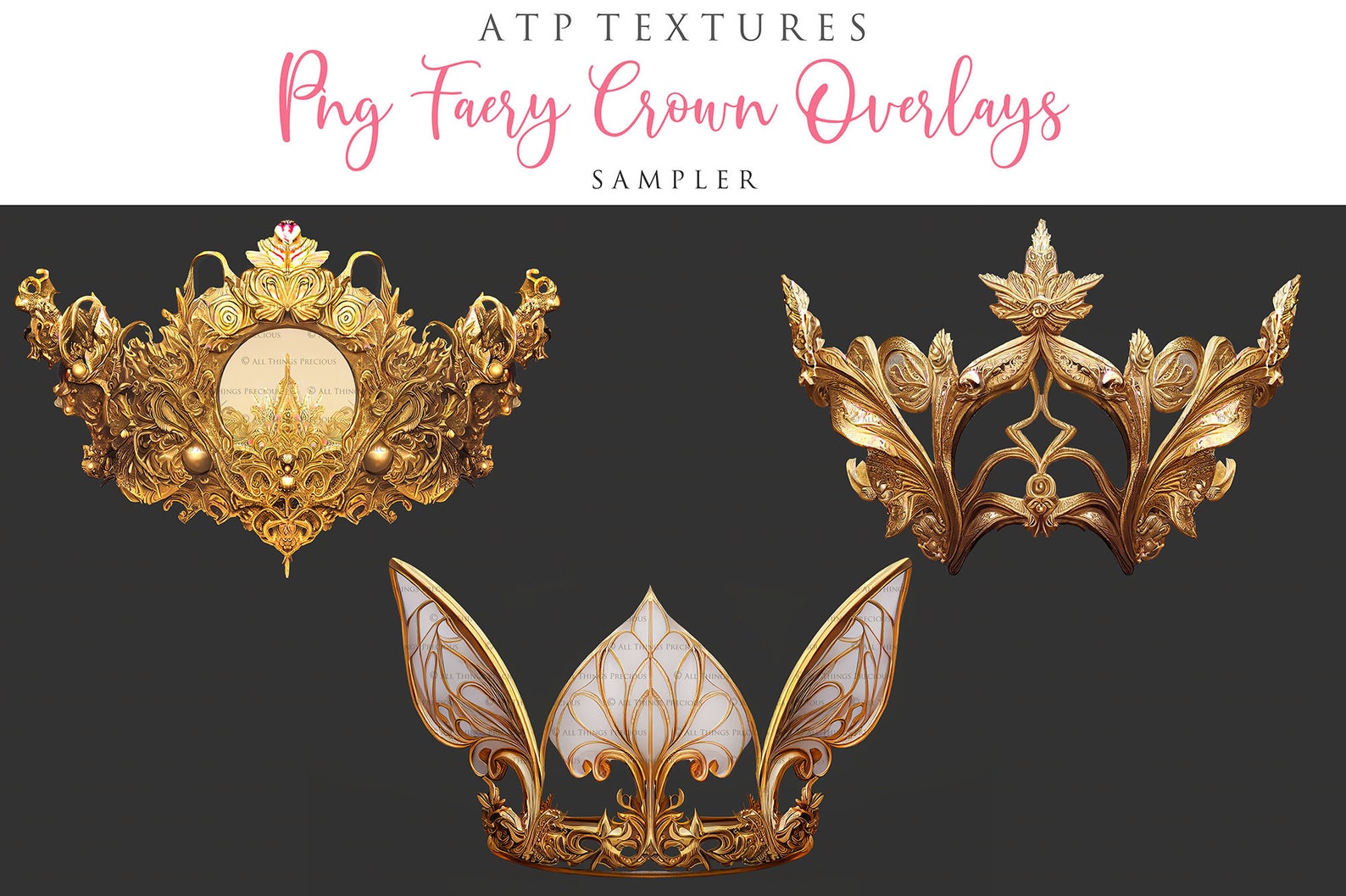 10 PNG OVERLAYS Faery Crown Set 1 / Photo Overlay AI - Etsy