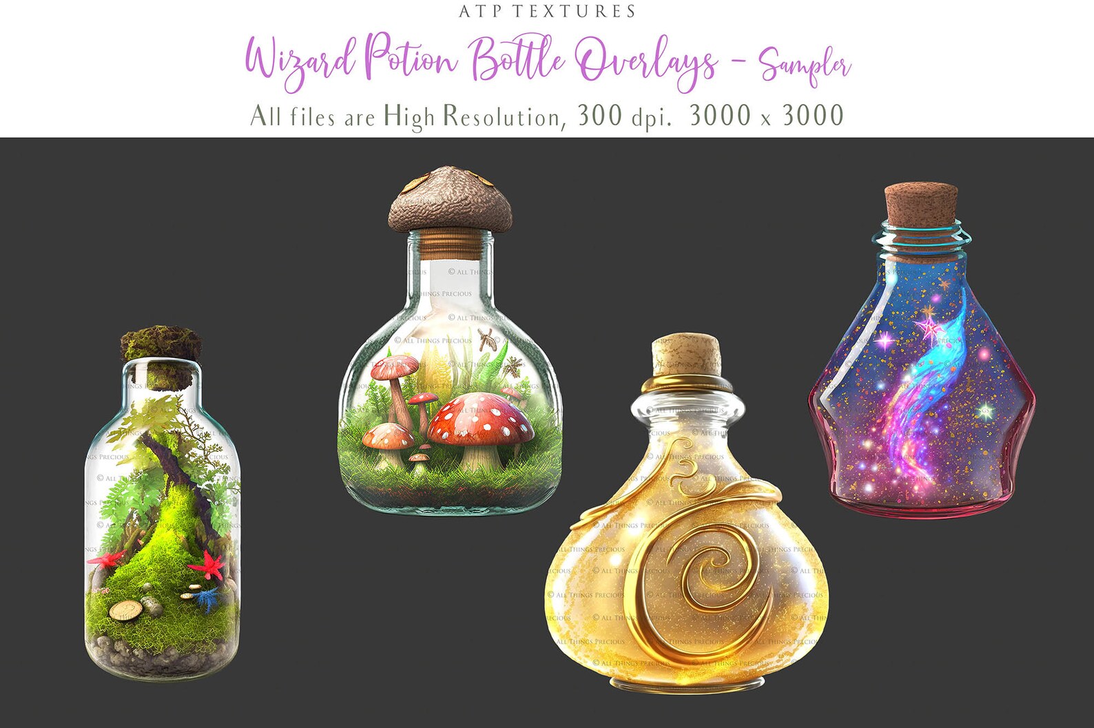 Png Overlays - Ai WIZARD POTION BOTTLES - Set 3 / Photo Overlay, High ...