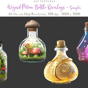 Png Overlays - Ai WIZARD POTION BOTTLES - Set 3 / Photo Overlay, High ...