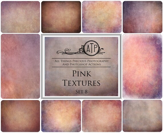 10 Fine Art TEXTURES - PINK Overlays Set 8 / Photography High Res ...