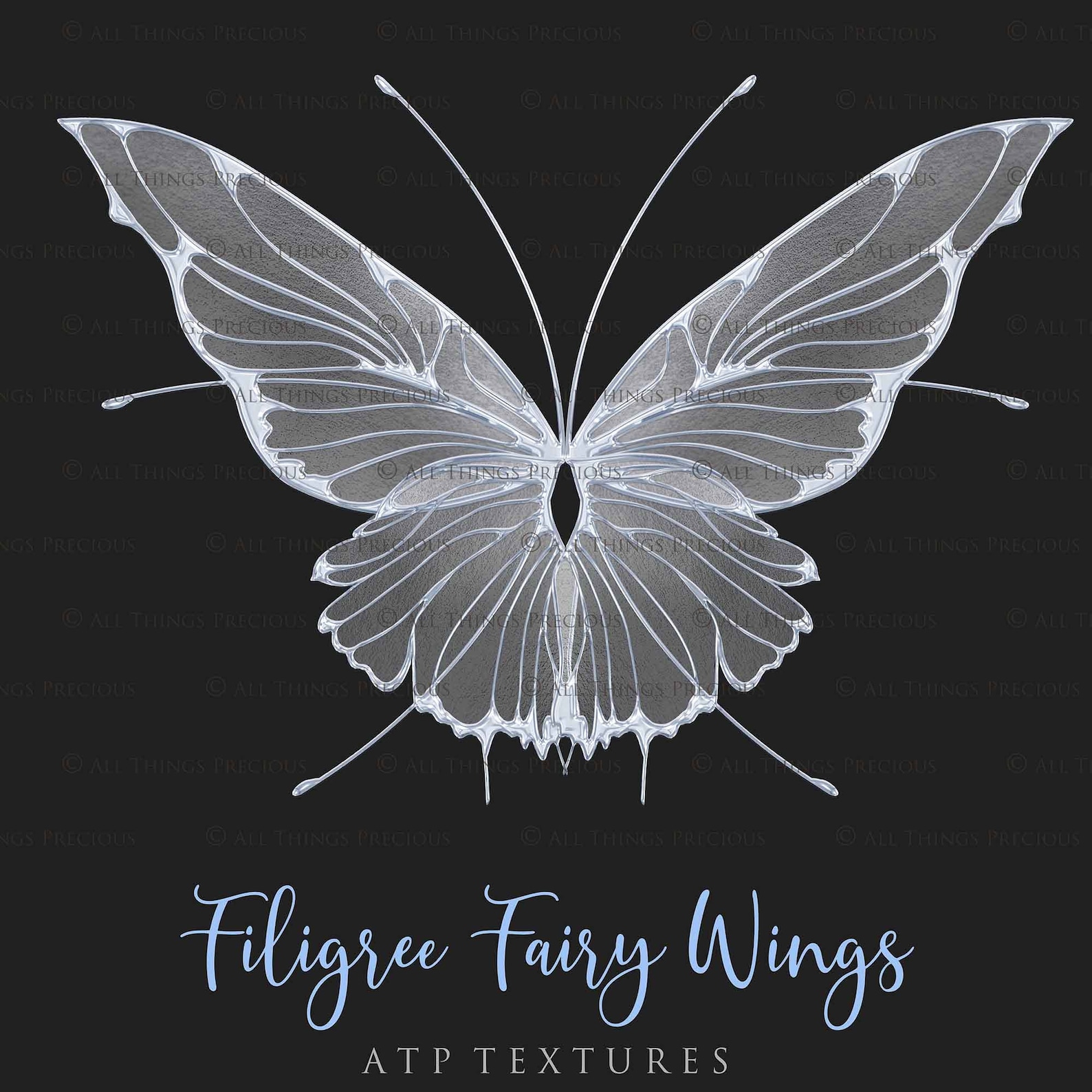 25 Png Overlays FILIGREE FAERY WINGS Set 12 / Photo Overlay - Etsy