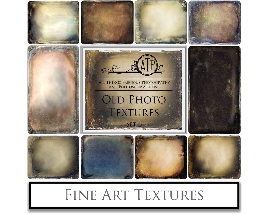 Old Photo TEXTURES Set 6, Aged Vintage Style Edit, Overlays, Digital ...