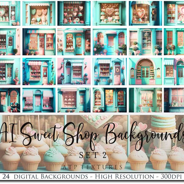 Candy Shop Backdrop - Etsy