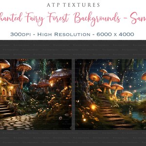 24 AI Digital Backgrounds - Enchanted FAIRY FOREST - Photo Backdrop ...