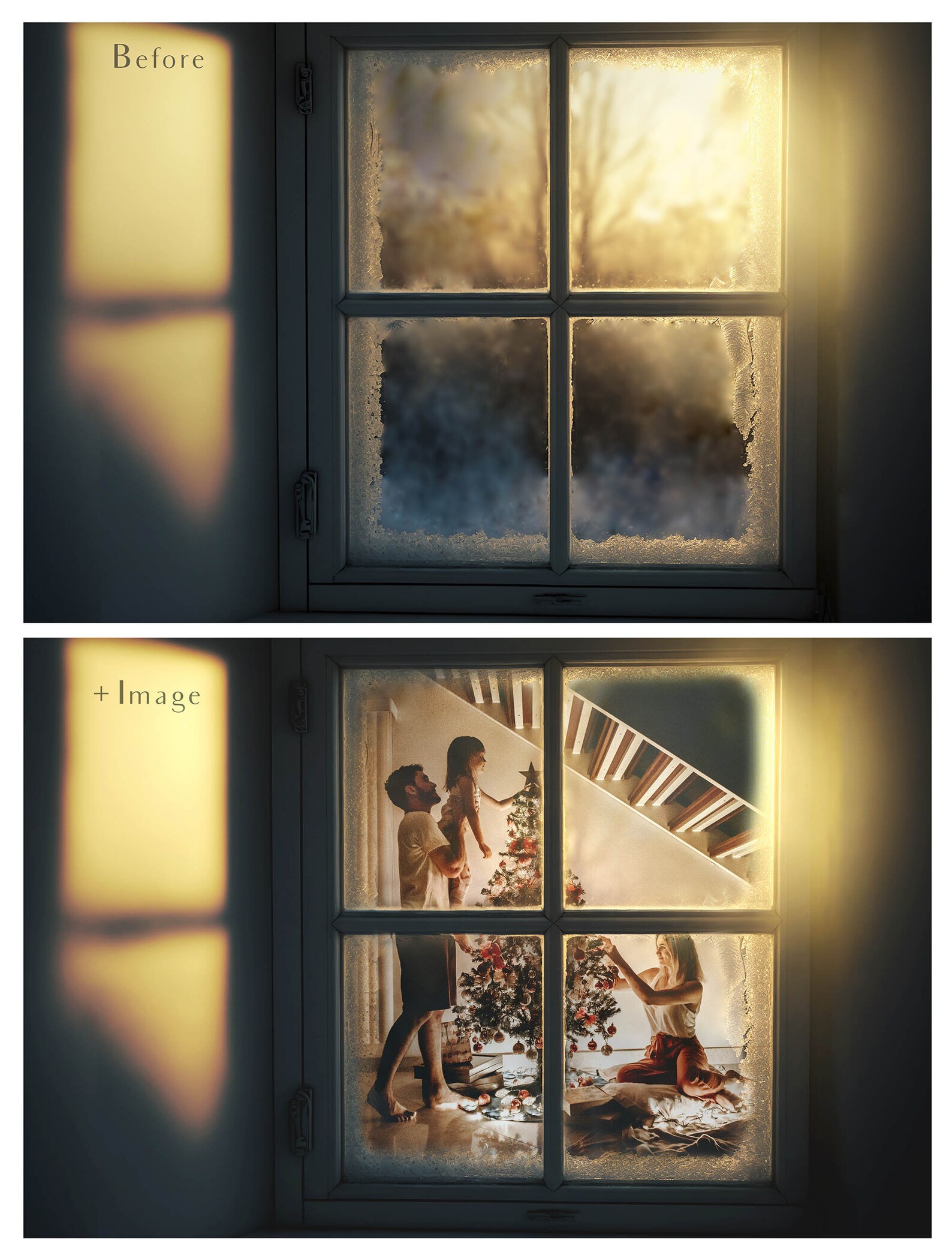 PHOTOSHOP TEMPLATE, Digital Background Window Peek Through Png Clipart, Psd Template, No.1 ...