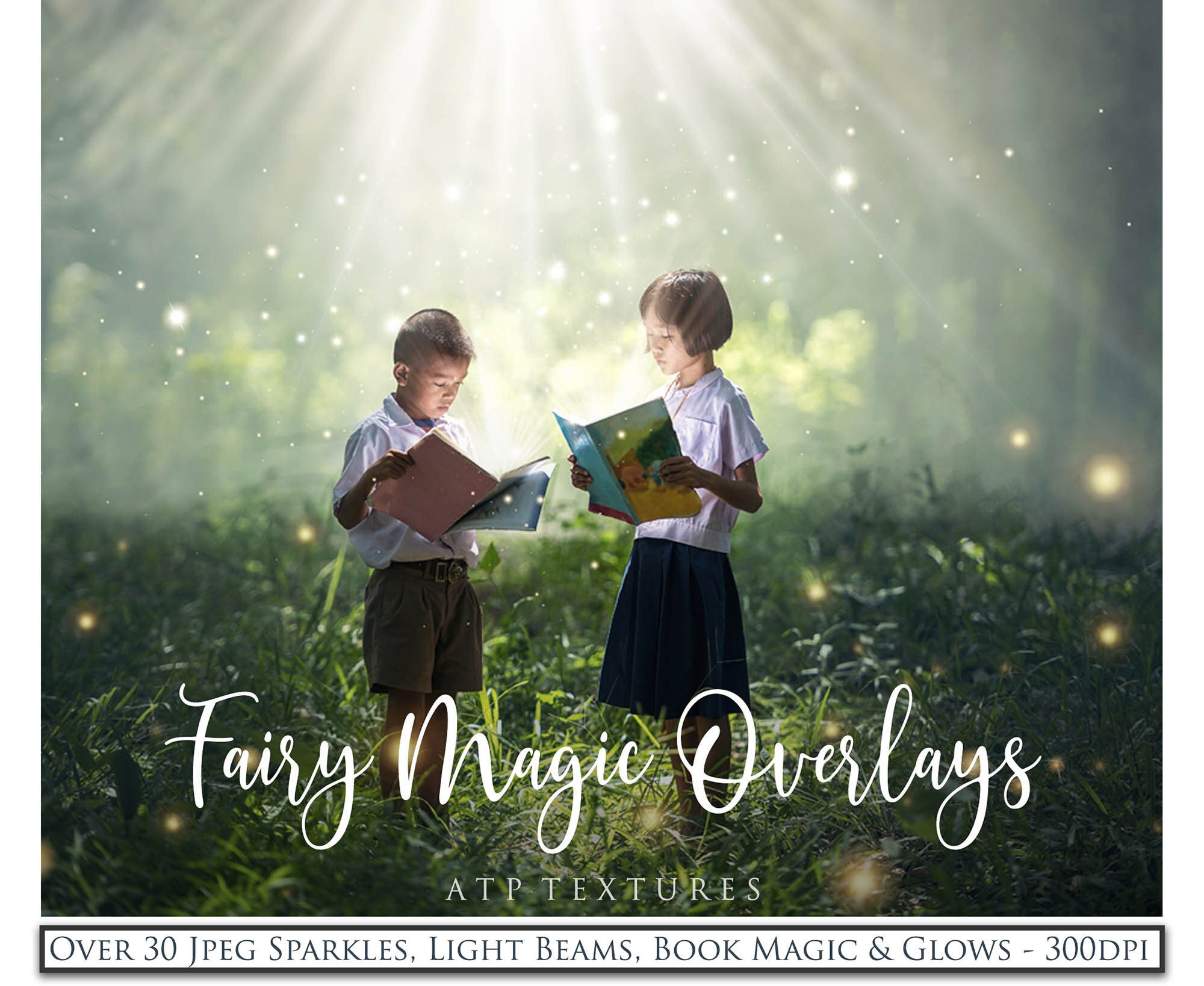 30 Digital Overlays FAIRY MAGIC Overlay Photo Overlay Magic | Etsy