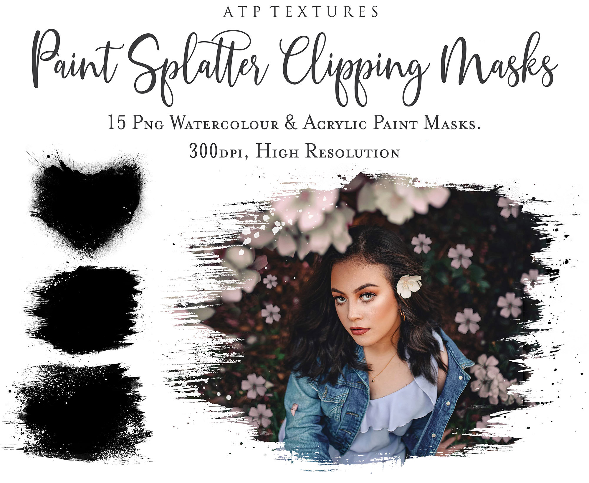 PAINT CLIPPING MASKS Clipart Png Splatter Frames / Watercolour - Etsy ...