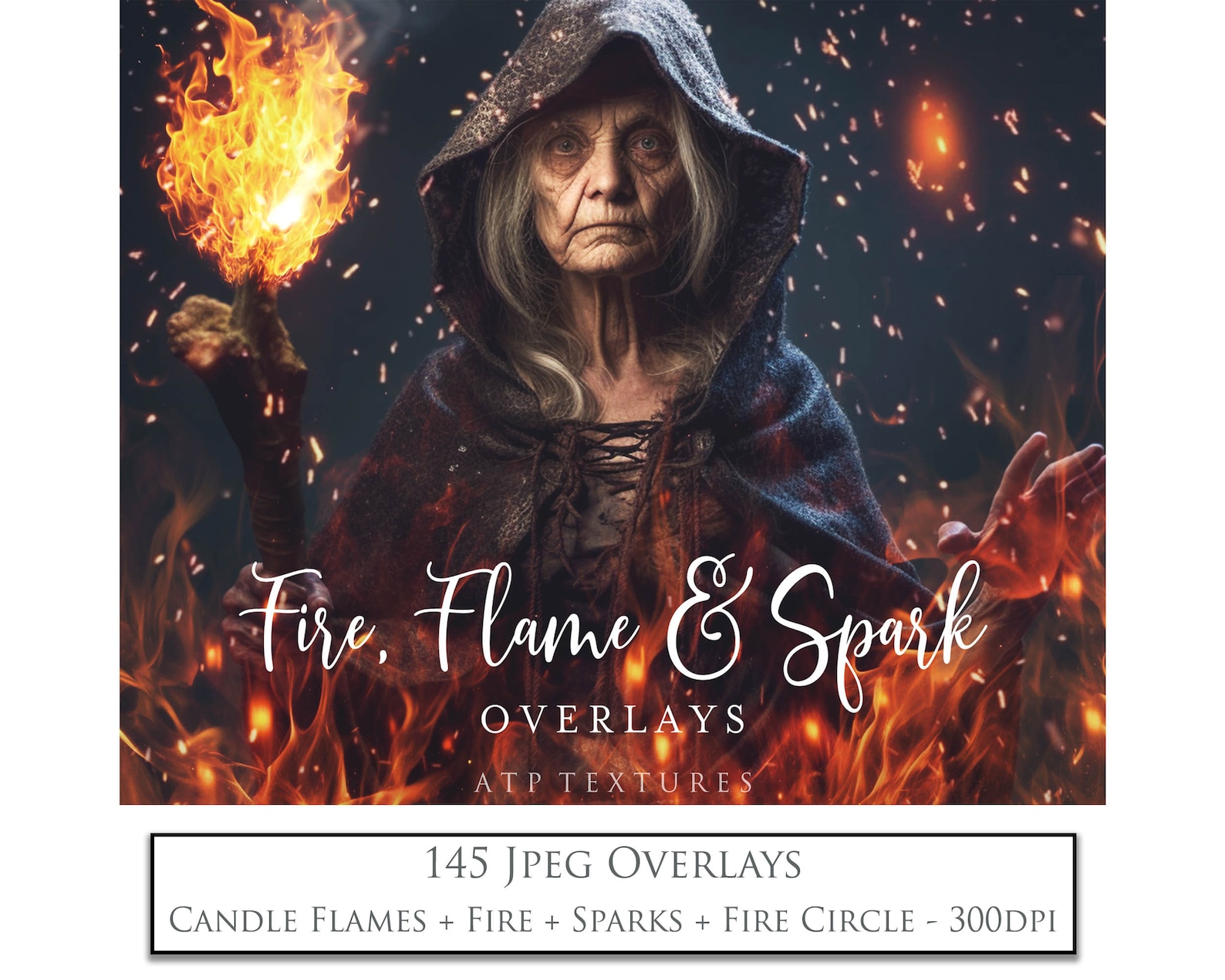 145 Fire Overlays Bundle, Fire Ring, Fire Circle, Fireball, Candle Flame, Photo Overlay, Photo ...