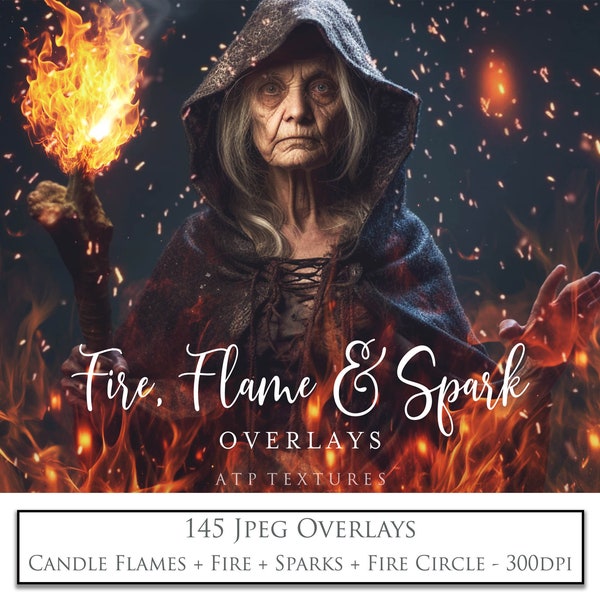 Photoshop Candle Fire Overlays - Etsy