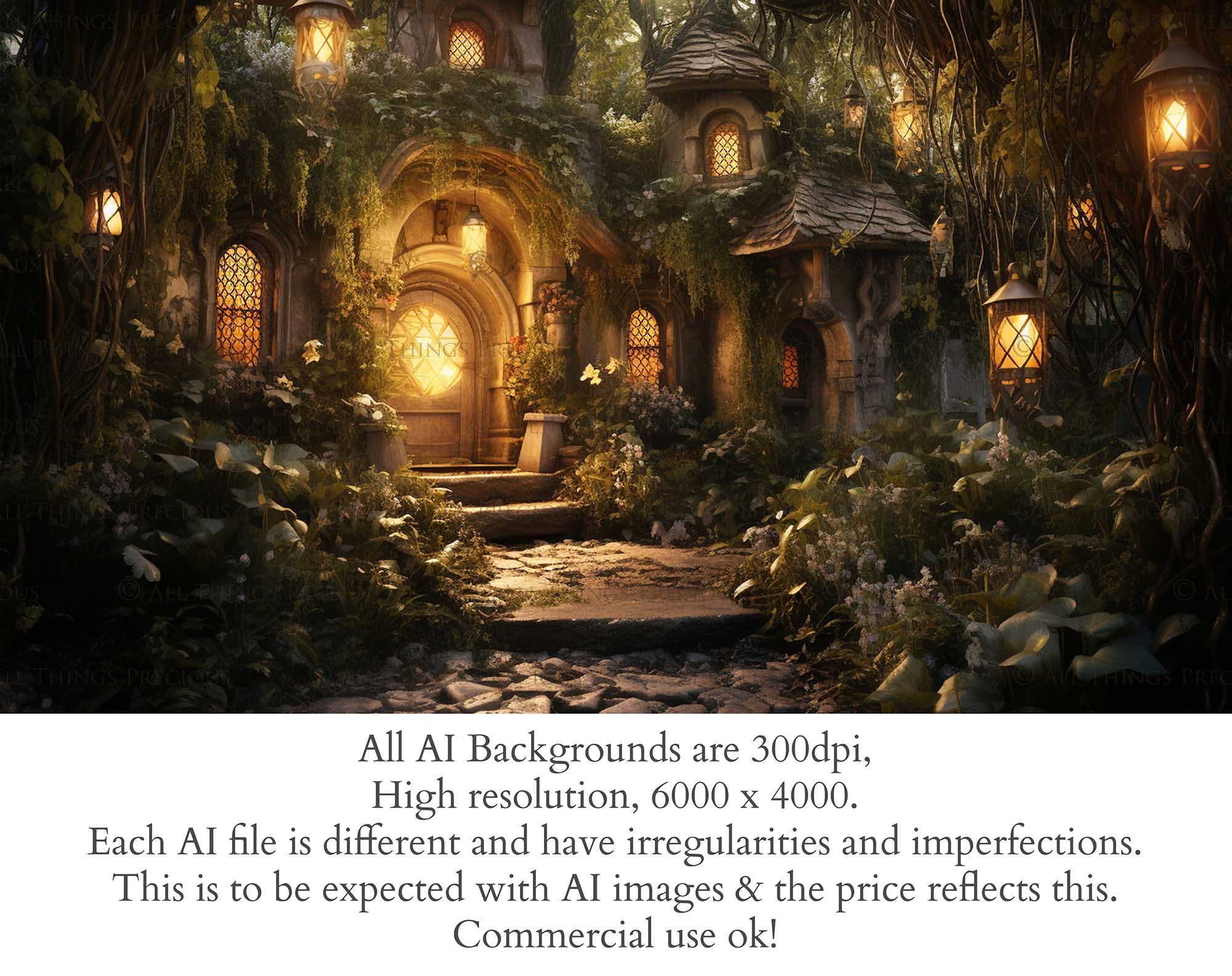 24 AI Digital Backgrounds - Enchanted FAIRY FOREST - Photo Backdrop ...