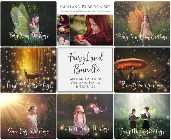 175 Digital Overlays FAIRY Png BUNDLE Photoshop ACTIONS | Etsy Canada