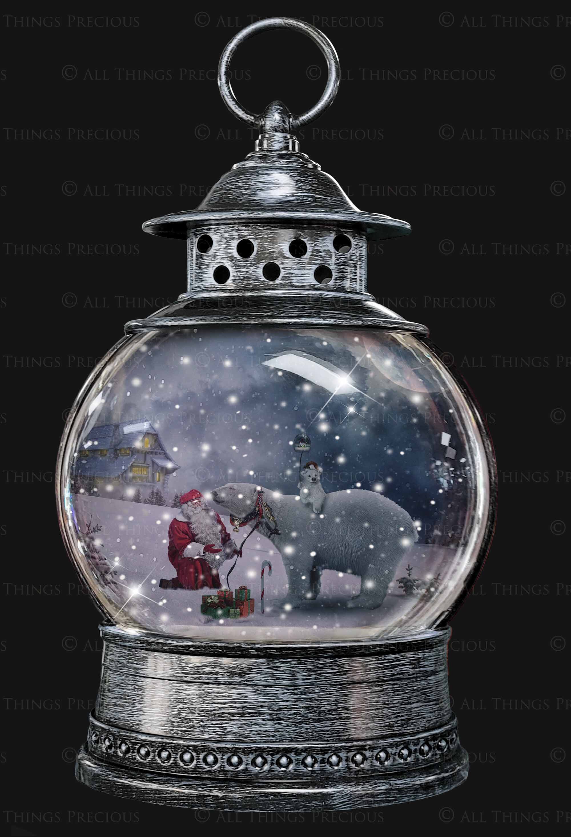PNG CLIPART Digital Snow Globe PSD Template No.18 / | Etsy