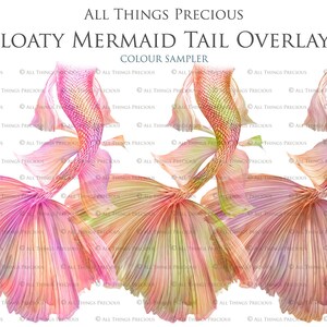 MERMAID Tails, Png Clipart, Photography Overlays, FLOATY Tails - Png ...