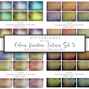 36 FINE ART TEXTURES - Colour Variation Set 5 - Photo Texture ...