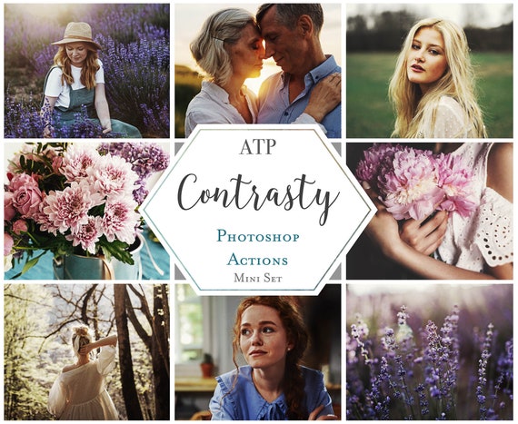 PHOTOSHOP ACTIONS - CONTRAST Mini Set / Photography, Digital, Photoshop ...
