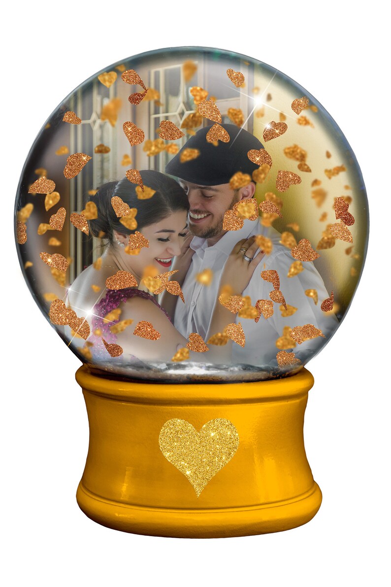 Digital Snow Globe Png Clipart Valentine Overlays Psd | Etsy