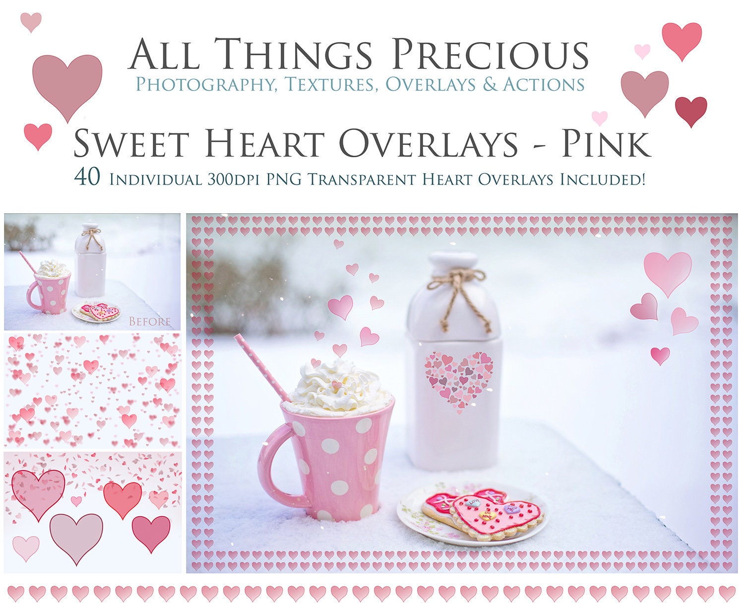 Heart Overlay Clipart