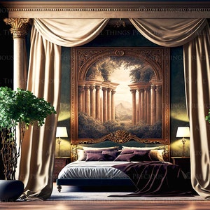 24 Digital Backgrounds TUSCAN VILLA Photo Background Old - Etsy