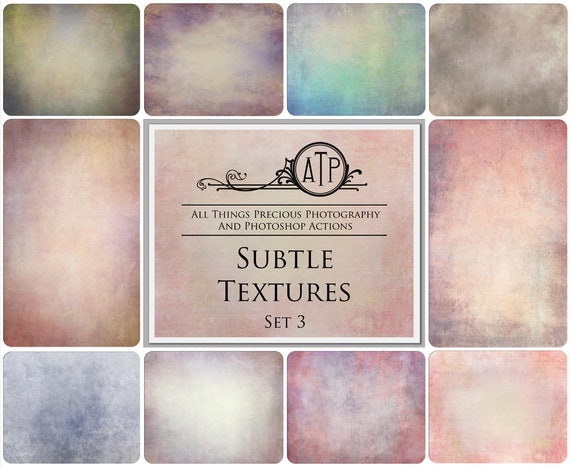 10 FINE ART TEXTURES - Subtle Set 3 / Background Texture, photo overlay ...