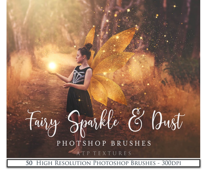 50 Photoshop Brushes Fairy Sparkle Dust Star Bokeh Photo - Etsy
